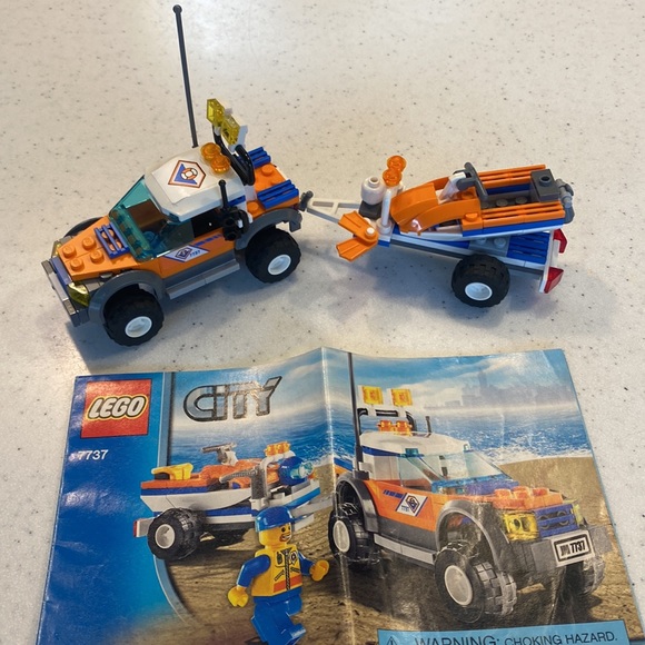 Lego | Toys | Lego City 7737 Coast Guard 4wd Jet Scooter | Poshmark